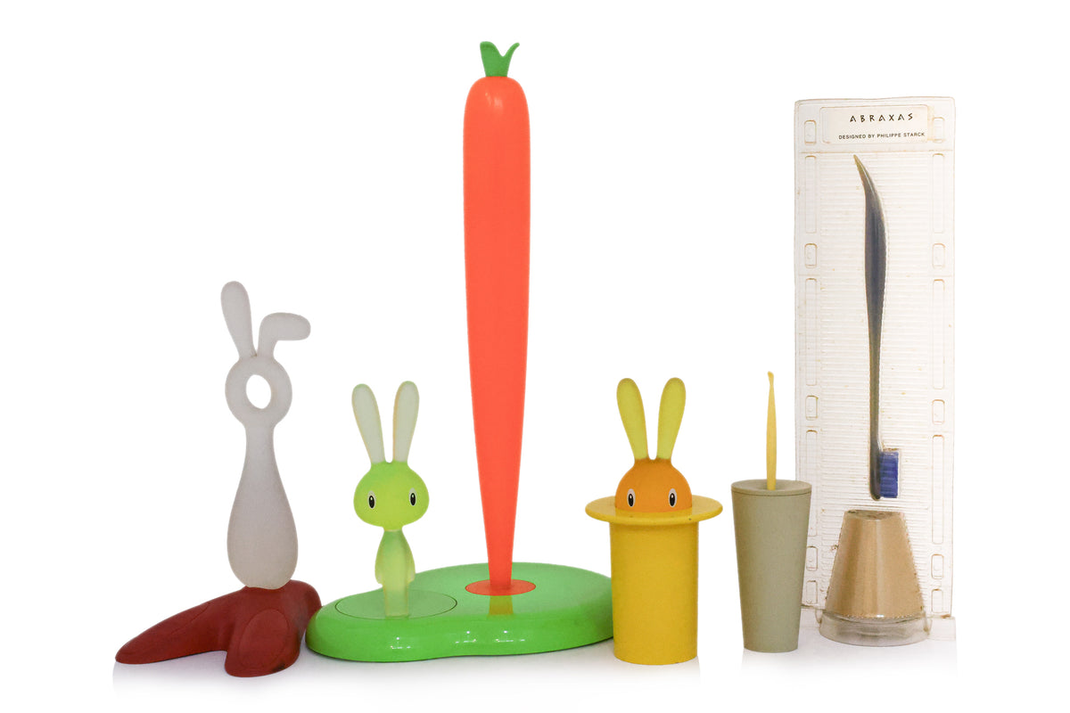 A GROUP OF FOUR ALESSI HOMEWARES PLUS A ROBIN DOOR STOP | Buy Now at ...